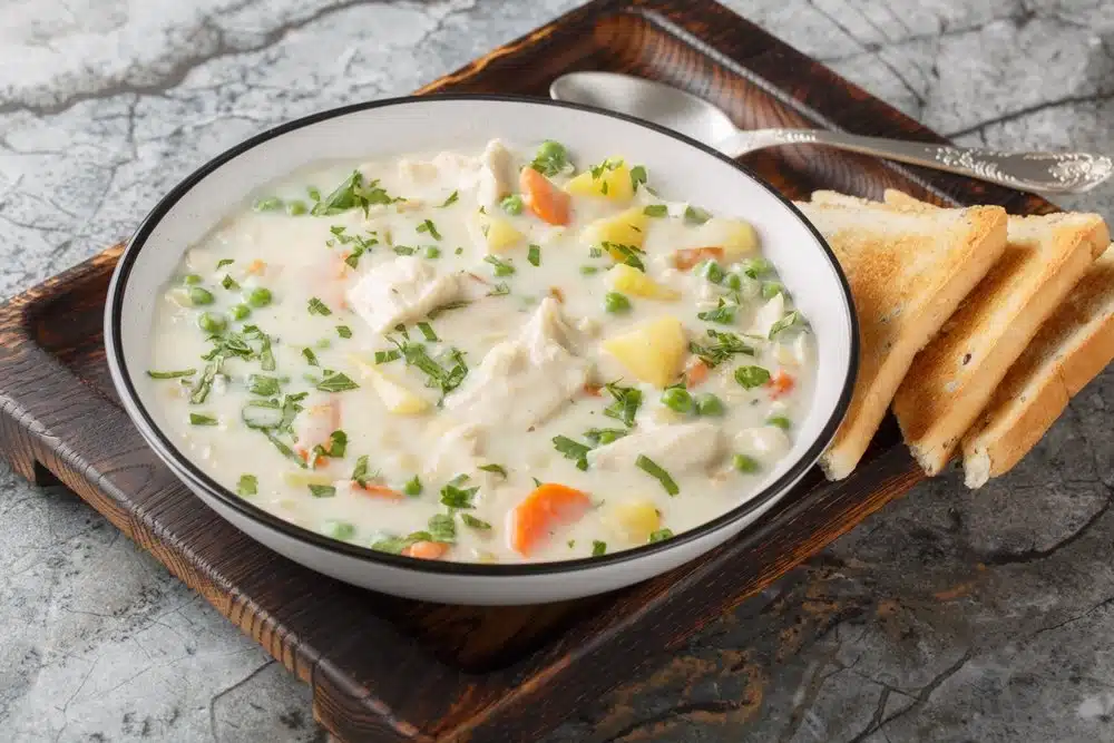 Chicken Pot Pie Soup - Delight Gluten-Free
